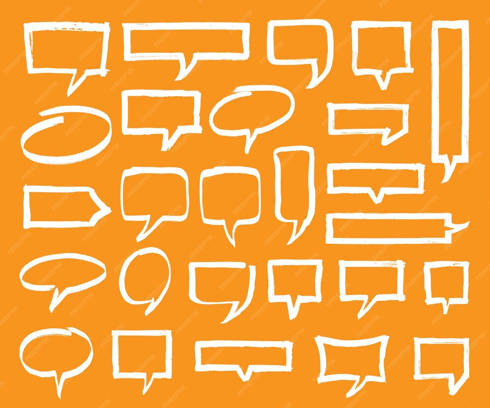 Premium Vector | Set of speech bubbles Premium Vector | Set of speech bubbles