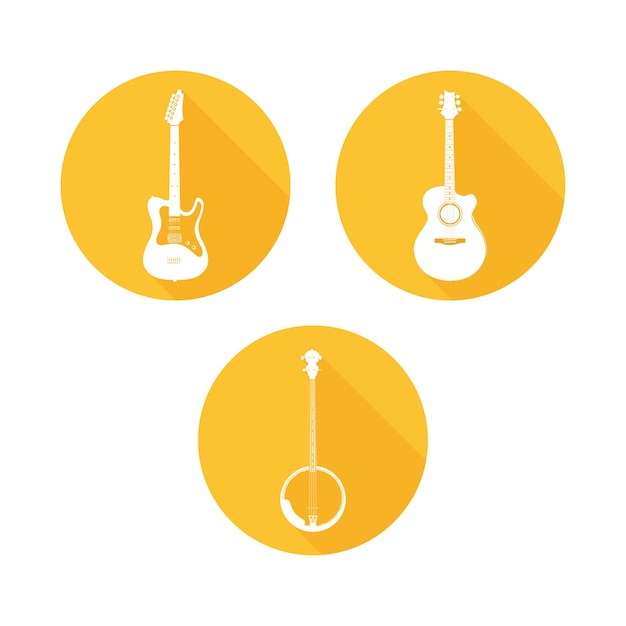 Premium Vector | Set of stringed musical instruments Premium Vector | Set of stringed musical instruments