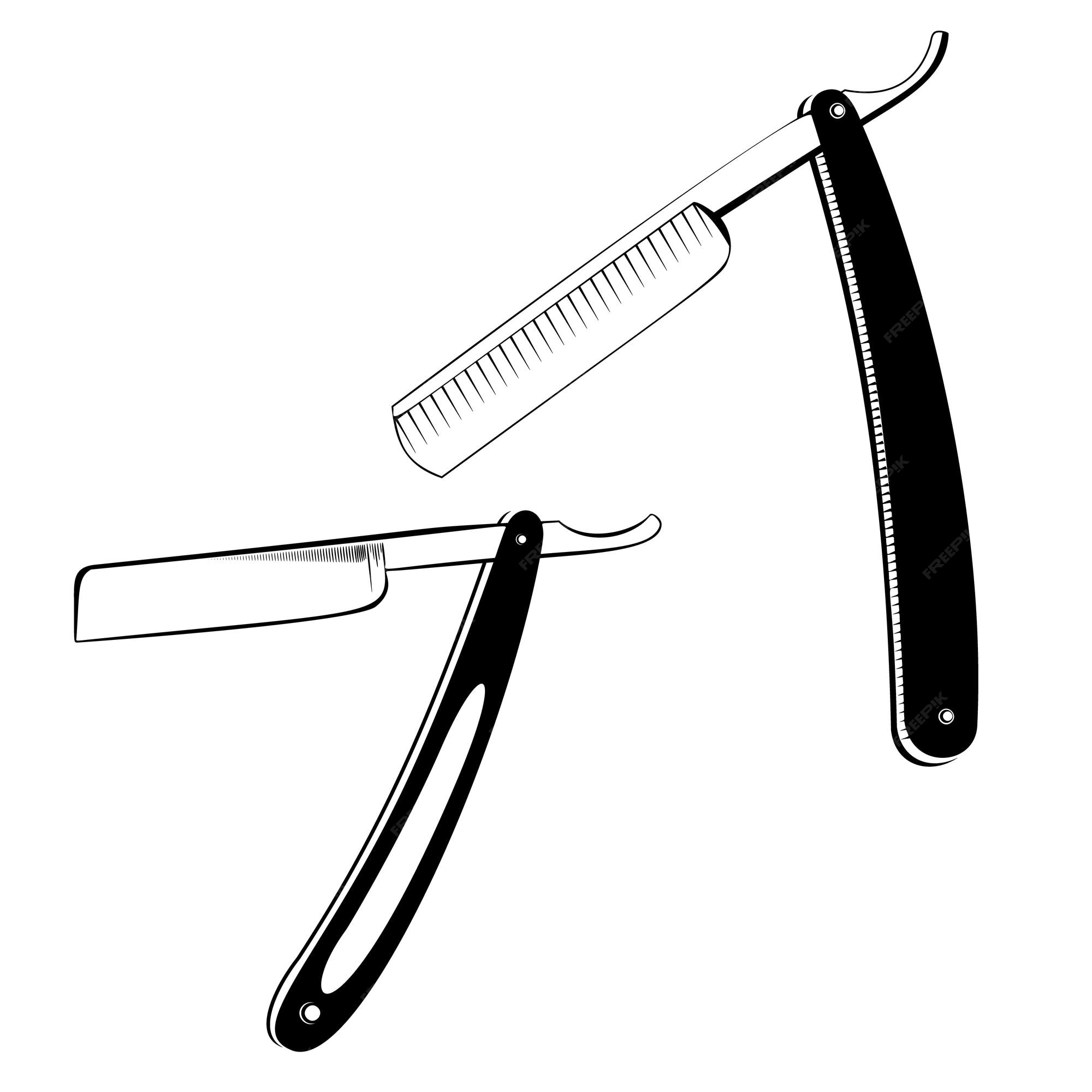 Premium Vector | Set of two shavers Vector illustration Premium Vector | Set of two shavers Vector illustration