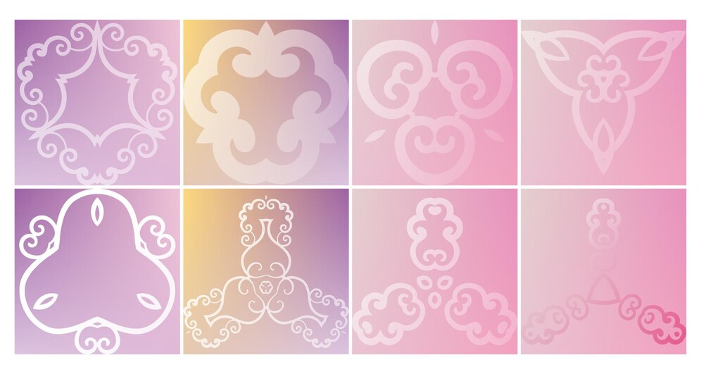 Premium Vector | Set of vector colorful gradient frames Premium Vector | Set of vector colorful gradient frames