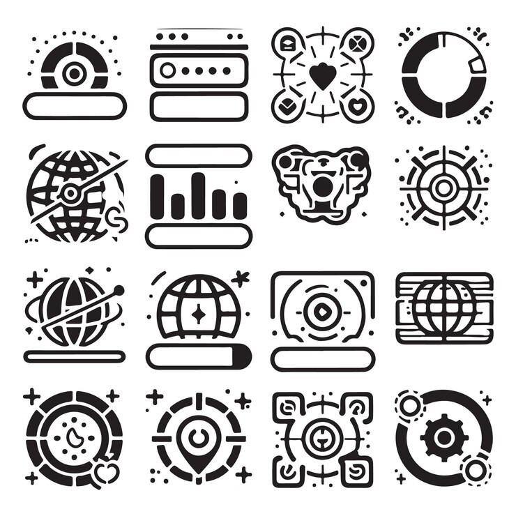 Set Of Vector Loading Icons Loading Bar Progress Icon Download Progress Collection Loading