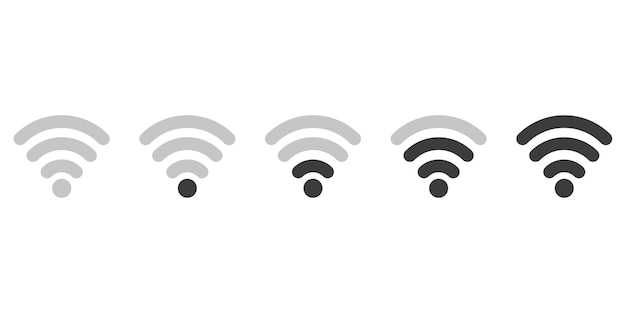 Premium Vector | Set wi-fi icons. Wireless network icon set. Isolated ... Premium Vector | Set wi-fi icons. Wireless network icon set. Isolated ...