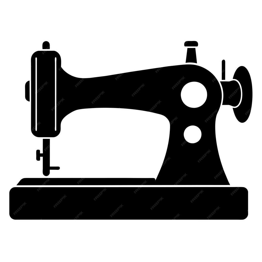 Premium Vector Sewing Machine Silhouette Vector Silhouette Black