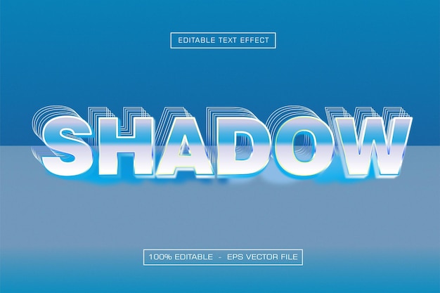 Premium Vector | Shadow Editable Text Effects Premium Vector | Shadow Editable Text Effects