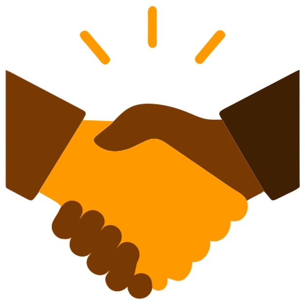 Premium Vector | Shaking hands closeup icon Premium Vector | Shaking hands closeup icon