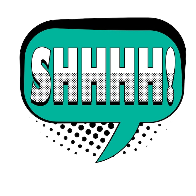 Premium Vector Shhh Comic Text Comic Speech Bubble Comic Collection Vector Illustration
