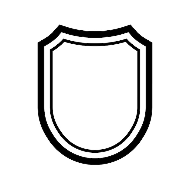 Premium Vector | Shield icon line vector Premium Vector | Shield icon line vector