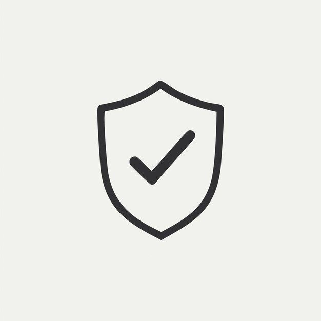 Premium Vector | Shield with vector checkmark icon Premium Vector | Shield with vector checkmark icon
