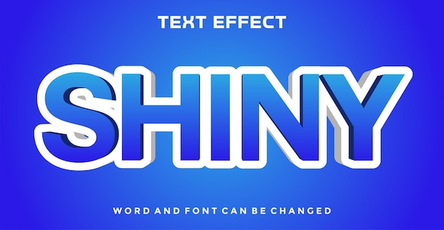 Premium Vector | Shiny editable text effect Premium Vector | Shiny editable text effect