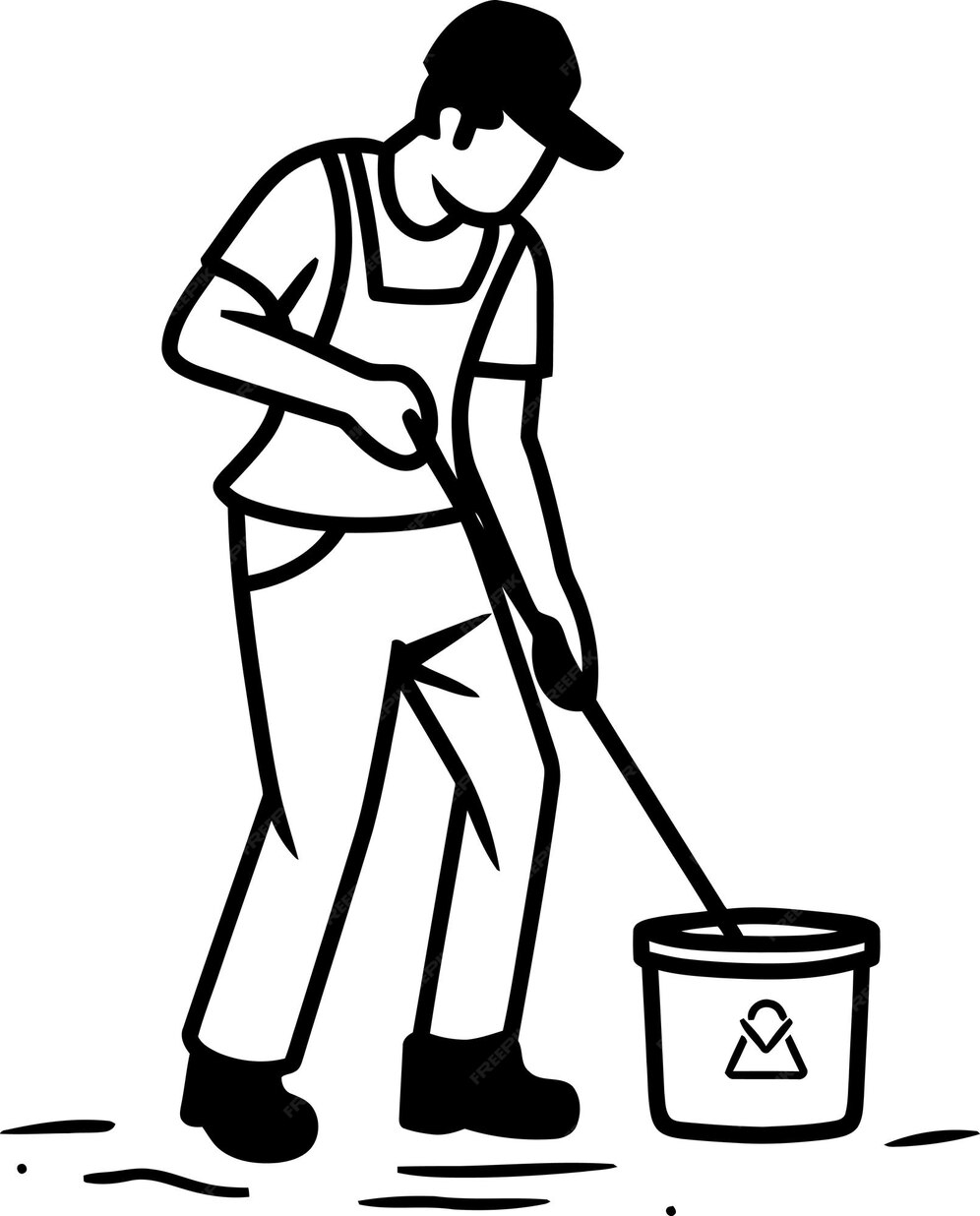 Shiny Surfaces Cleaning Floor Vector Design Tidy Tactics Man with Mop ... Shiny Surfaces Cleaning Floor Vector Design Tidy Tactics Man with Mop ...
