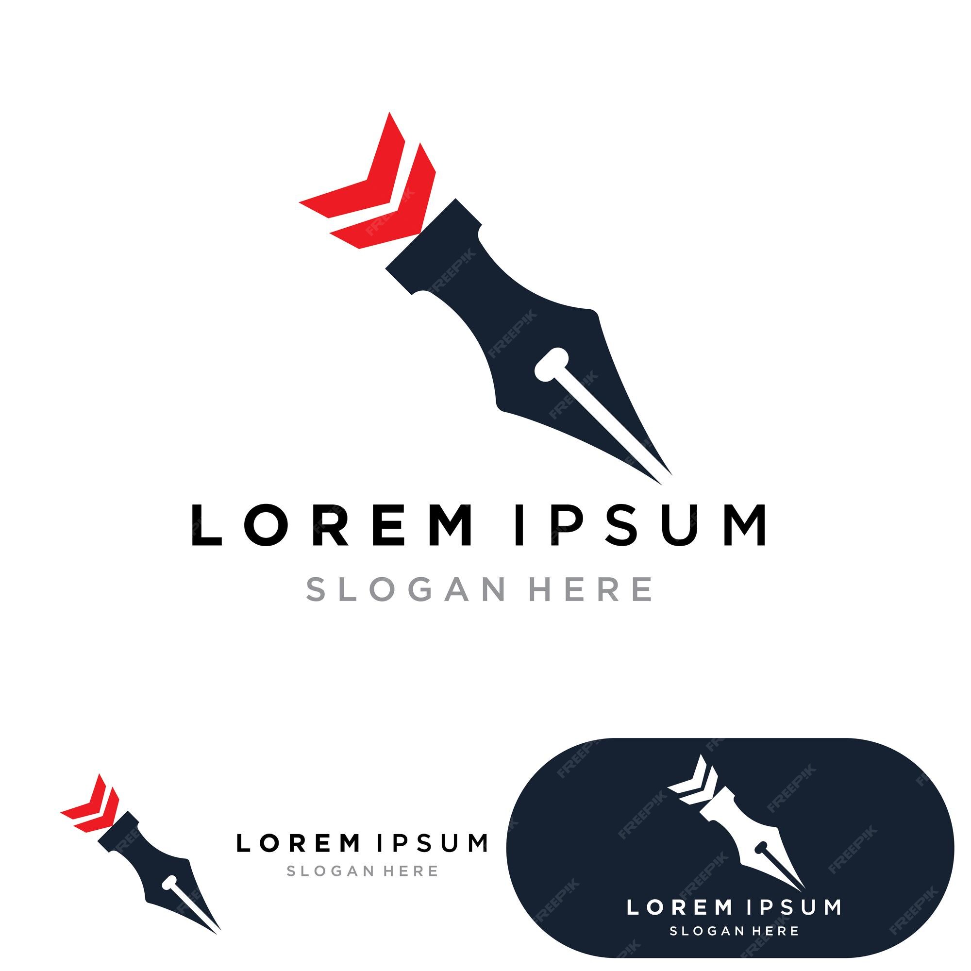 Premium Vector | Sign pen Logo template Vector illustration Premium Vector | Sign pen Logo template Vector illustration