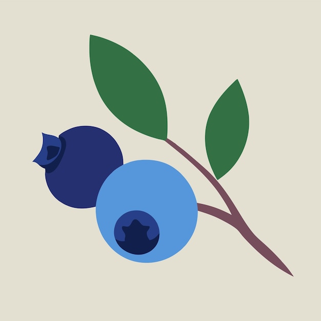 Simple flat vector illustration of a blueberry | Premium AI-generated ... Simple flat vector illustration of a blueberry | Premium AI-generated ...