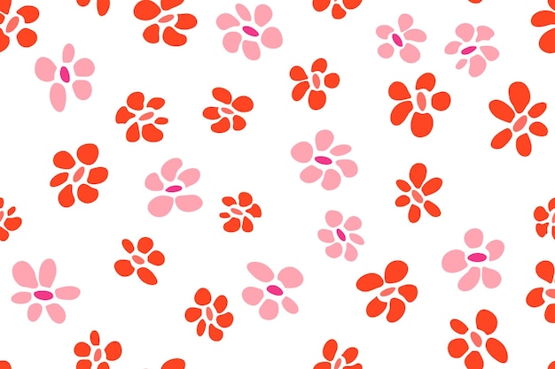 Premium Vector | Simple flower seamless pattern vector tissue print ... Premium Vector | Simple flower seamless pattern vector tissue print ...