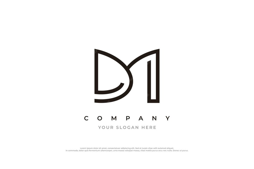 Premium Vector Simple Initial Letter Dm Logo Design Vector Template