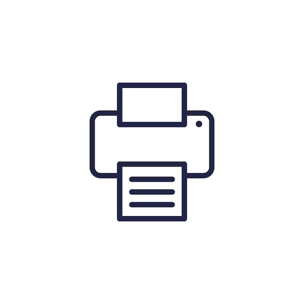 Premium Vector | Simple printer icon vector template Premium Vector | Simple printer icon vector template