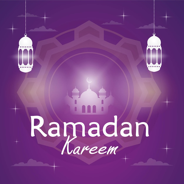 Premium Vector | Simple ramadan kareem greeting with calm islamic ... Premium Vector | Simple ramadan kareem greeting with calm islamic ...