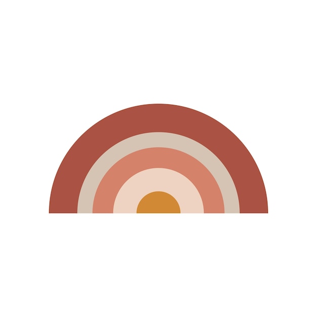 Premium Vector | Simple scandinavian rainbow illustration vector Premium Vector | Simple scandinavian rainbow illustration vector