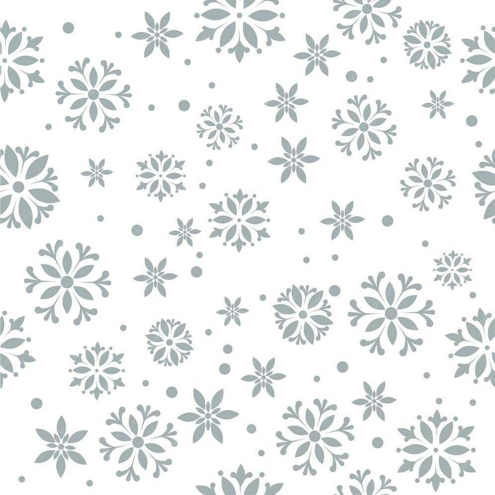 Premium Vector | Simple seamless christmas pattern with snowflakes Premium Vector | Simple seamless christmas pattern with snowflakes