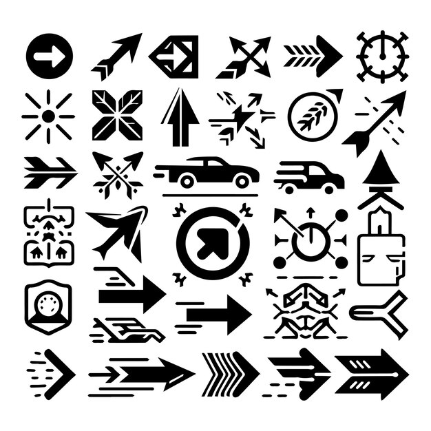 Simple Set Collection Arrow Vector | Premium AI-generated vector Simple Set Collection Arrow Vector | Premium AI-generated vector