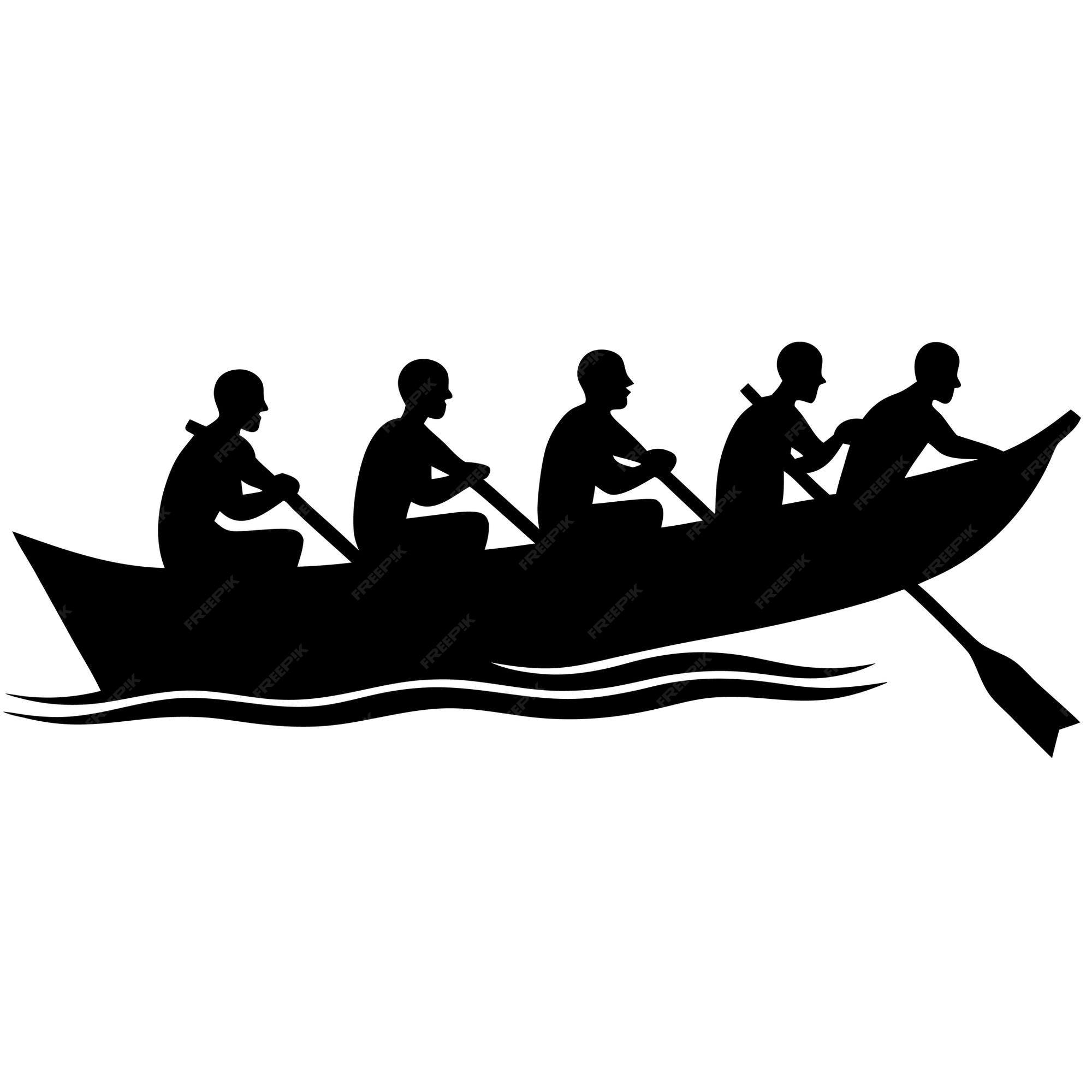 Six Dynamic Silhouettes of Rowers in Action on the Water | Premium AI ... Six Dynamic Silhouettes of Rowers in Action on the Water | Premium AI ...