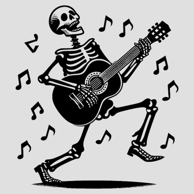Premium Vector Skeleton Dancing Vector Silhouette Svg Bundle File