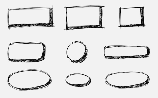 Premium Vector | Sketchy hand drawn thought and speech bubbles empty ... Premium Vector | Sketchy hand drawn thought and speech bubbles empty ...