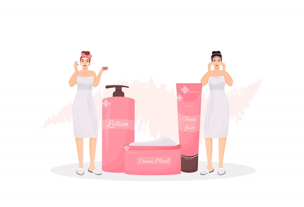 Premium Vector Skincare Routine Concept