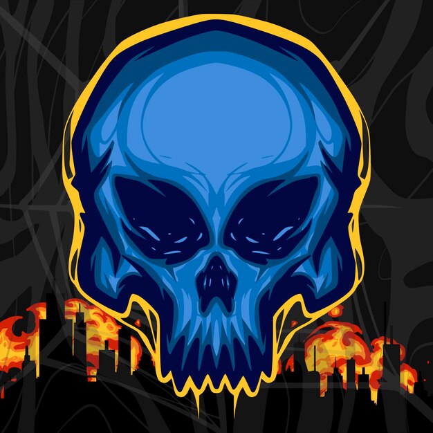 Premium Vector | Skull illustration art mascot logo Premium Vector | Skull illustration art mascot logo