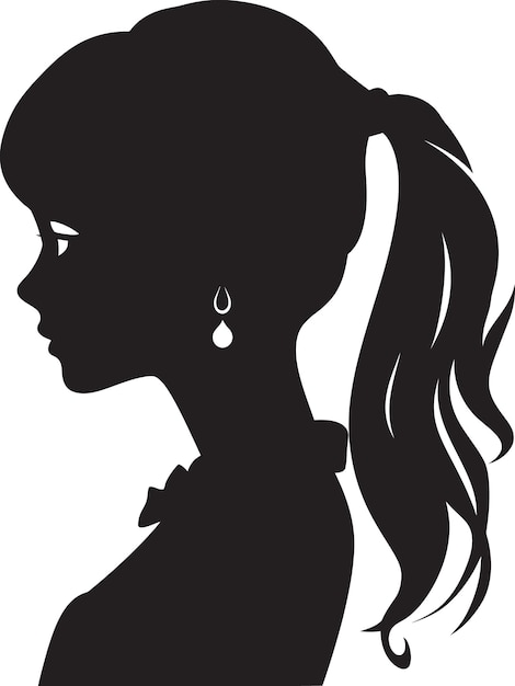 Premium Vector | Sleek Simplicity Vector Girl in Black and WhiteMystery ... Premium Vector | Sleek Simplicity Vector Girl in Black and WhiteMystery ...