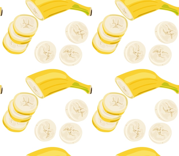 Premium Vector | Sliced banana seamless pattern in vector suitable for ... Premium Vector | Sliced banana seamless pattern in vector suitable for ...