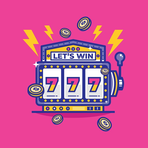 Premium Vector | Slot machine with lucky sevens jackpot vector ... Premium Vector | Slot machine with lucky sevens jackpot vector ...