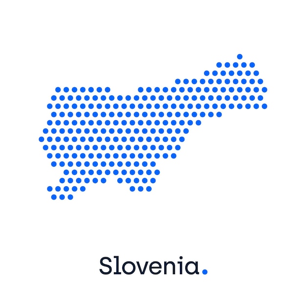 Premium Vector | Slovenia vector dot map design Premium Vector | Slovenia vector dot map design