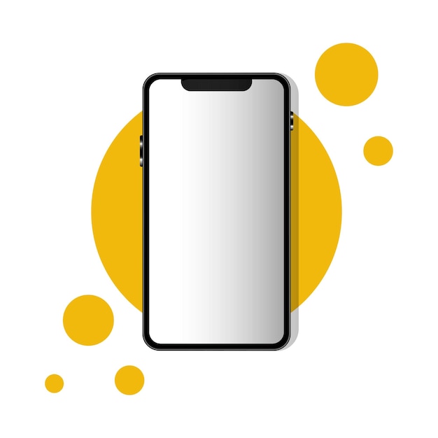 Premium Vector | Smartphone blank screen, phone mockup. template for ... Premium Vector | Smartphone blank screen, phone mockup. template for ...