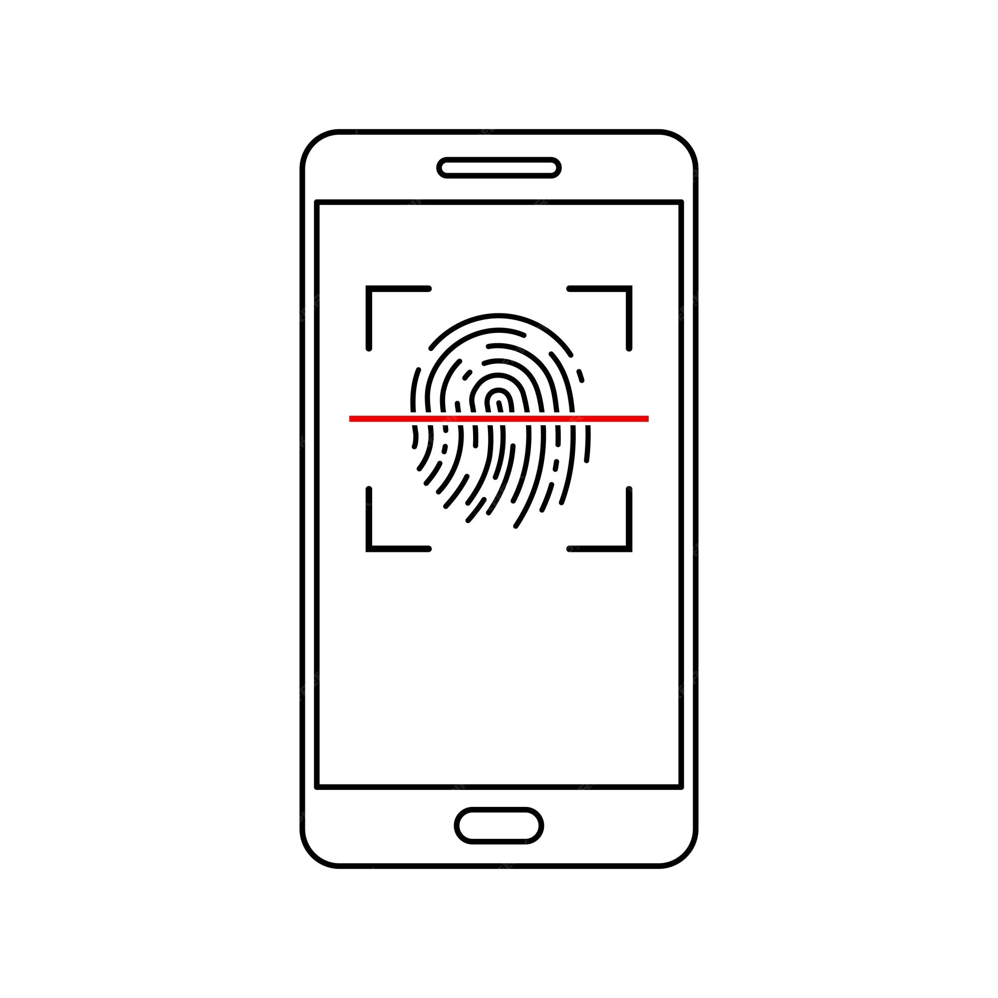 Premium Vector | Smartphone unlocking icon fingerprint scan icon vector ... Premium Vector | Smartphone unlocking icon fingerprint scan icon vector ...
