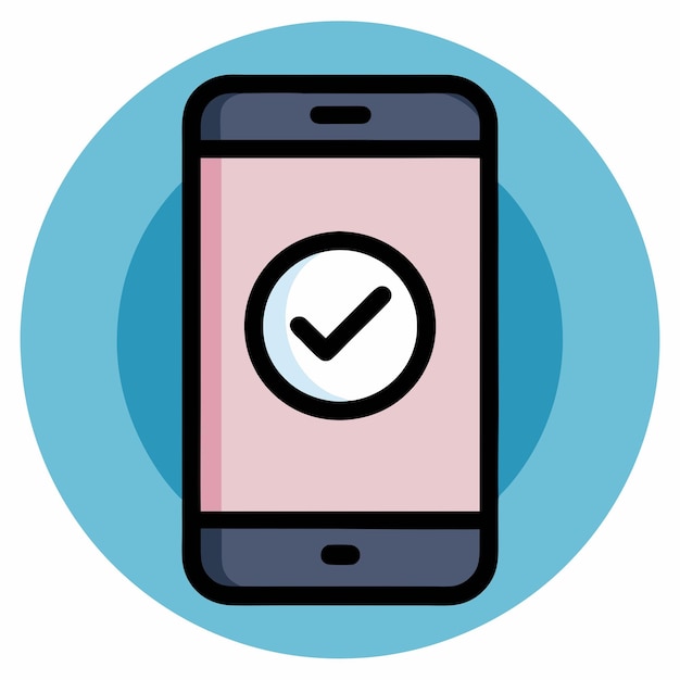 Smartphone with check sign 3d vector icon Cartoon minimal style ... Smartphone with check sign 3d vector icon Cartoon minimal style ...