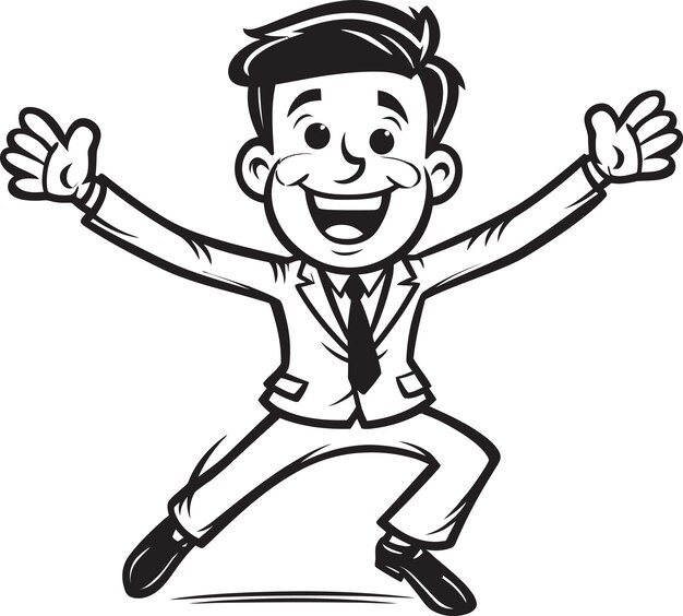 Premium Vector | Smiling Suit Caricature Stick Figure Businessman in ... Premium Vector | Smiling Suit Caricature Stick Figure Businessman in ...