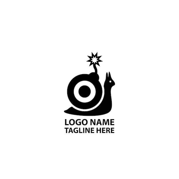 Premium Vector Snail Dynamite Logo Design Vector