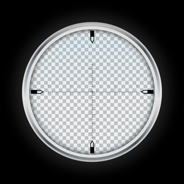 Premium Vector | Sniper crosshair icon Realistic illustration of sniper ... Premium Vector | Sniper crosshair icon Realistic illustration of sniper ...