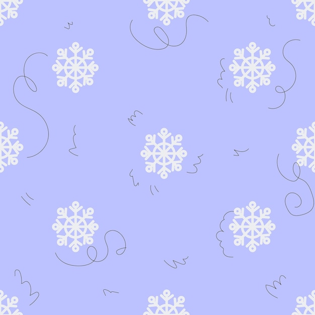 Premium Vector | Snowflake seamless pattern Premium Vector | Snowflake seamless pattern