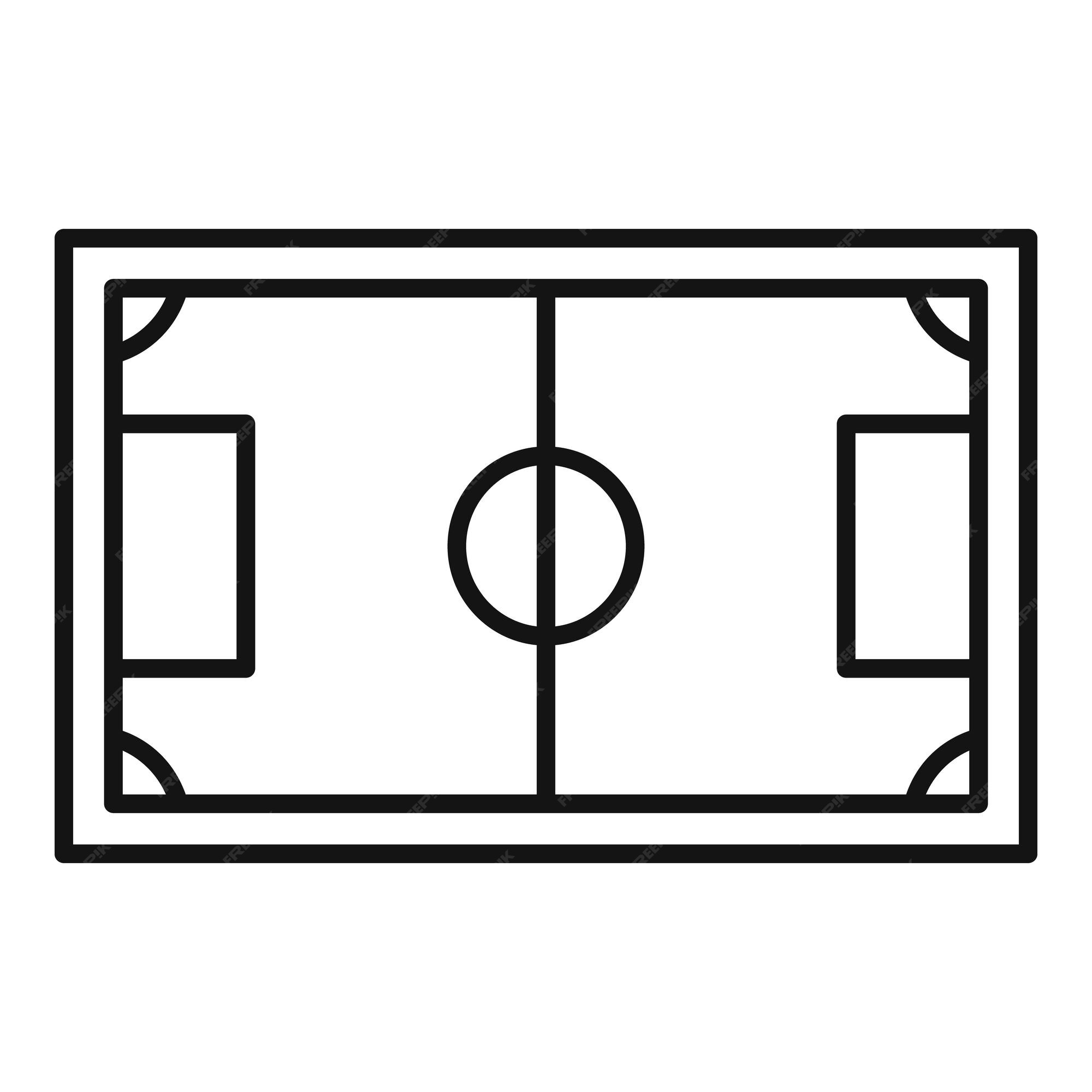 Premium Vector | Soccer field icon Outline soccer field vector icon for ... Premium Vector | Soccer field icon Outline soccer field vector icon for ...