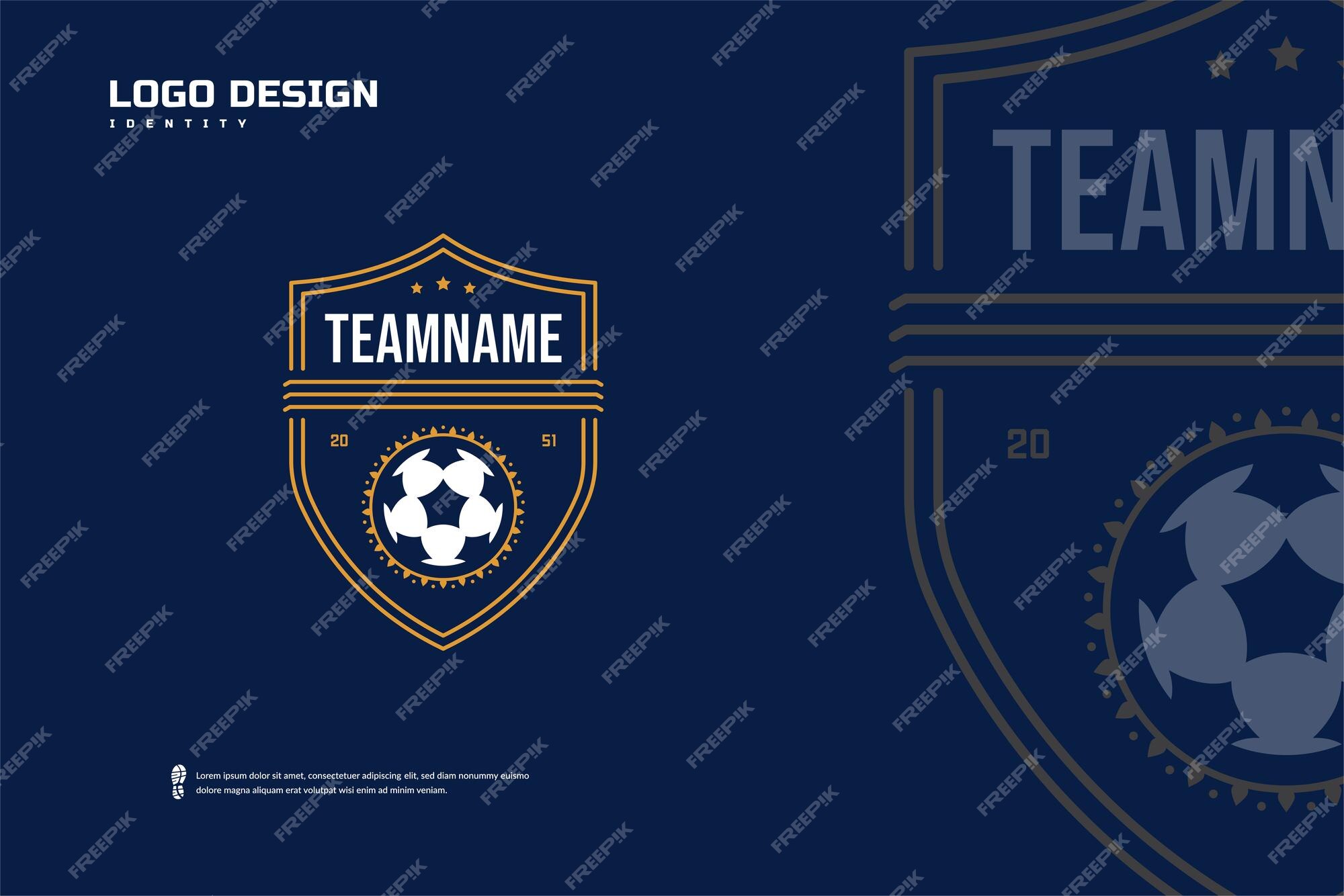 Premium Vector | Soccer football badge logo sport team identity vector ... Premium Vector | Soccer football badge logo sport team identity vector ...