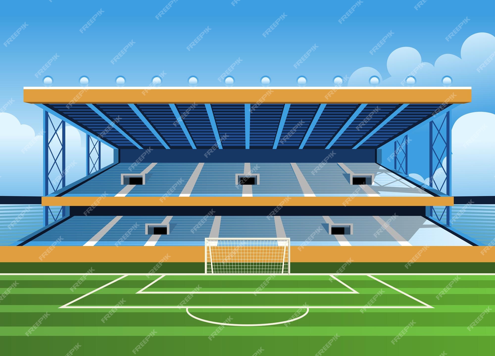 Premium Vector | Soccer football stadium tribune Premium Vector | Soccer football stadium tribune