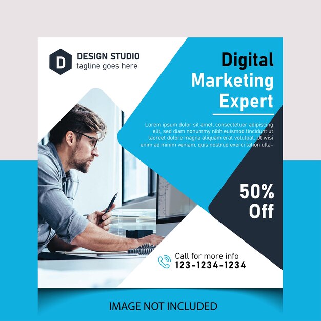Premium Vector Social Media Post Design Template