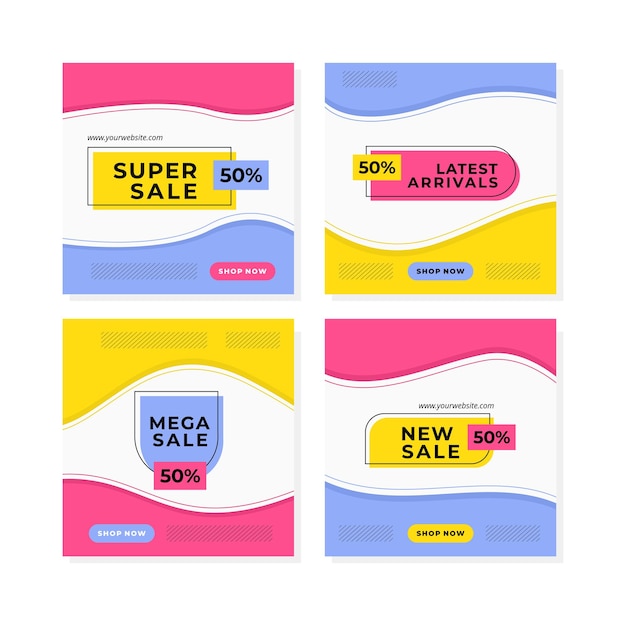 Premium Vector | Social media post template vector Premium Vector | Social media post template vector
