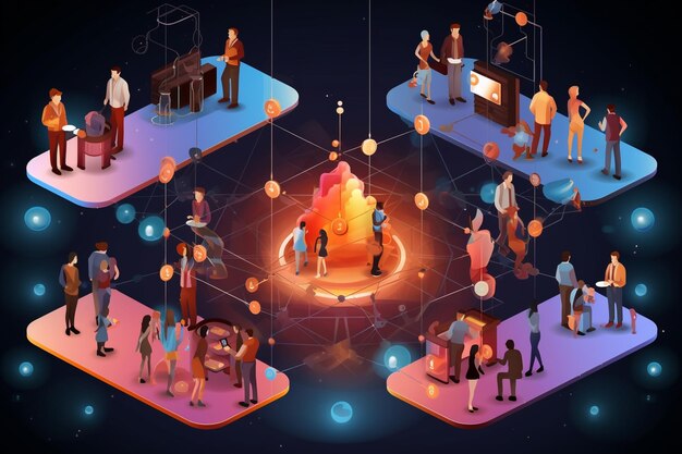 Social Networking Business Style | Premium AI-generated vector Social Networking Business Style | Premium AI-generated vector