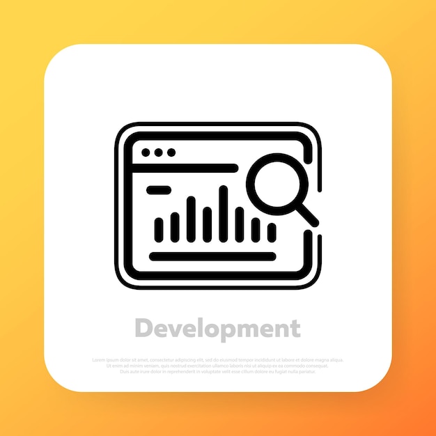 Premium Vector Software Development Line Icon Programming Coding Process Vector Line Icon