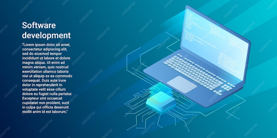 Premium Vector | Software development Programming coding software ...