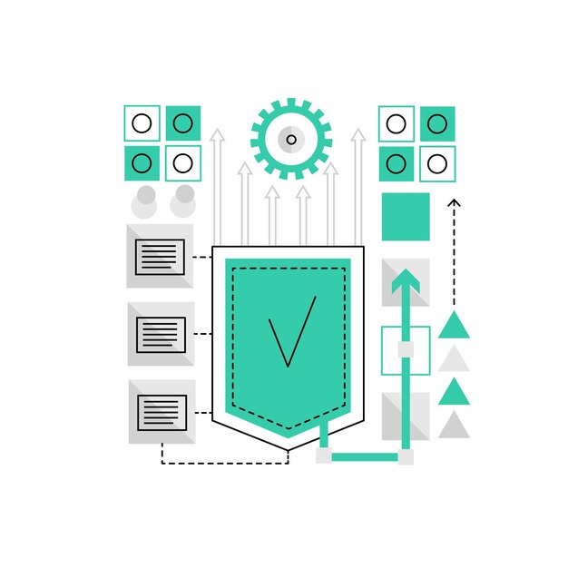 Premium Vector | Software development technology Premium Vector | Software development technology