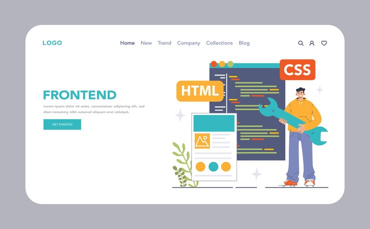Premium Vector | Software development web banner or landing page coding ...