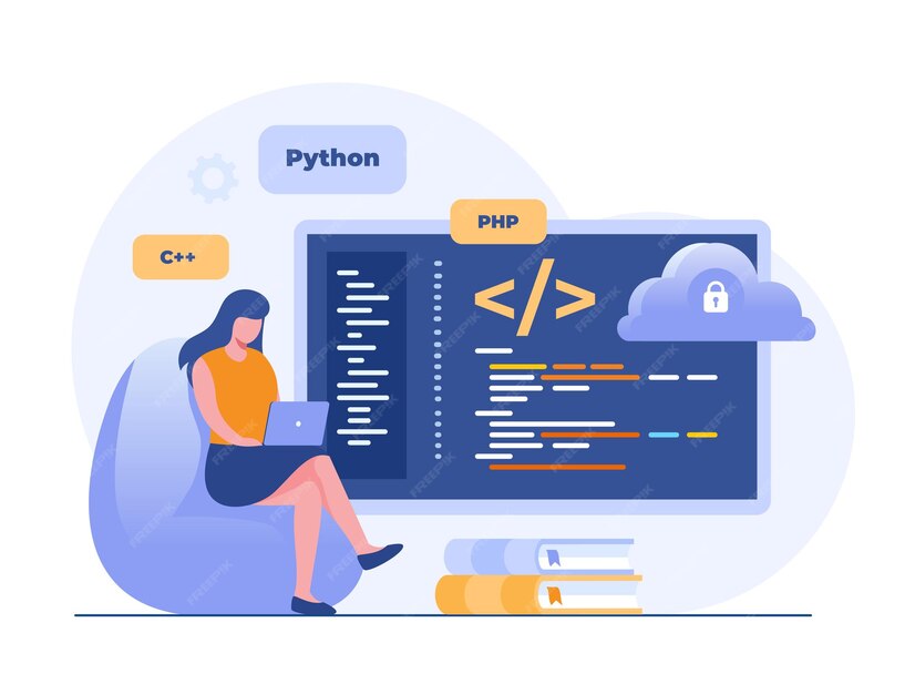 Premium Vector Software Development Web Programming Languages Css Html It Ui Programmer 